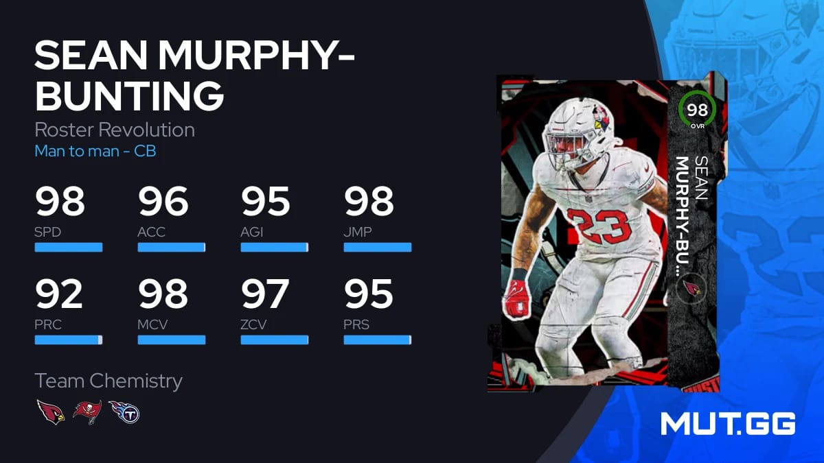 Sean Murphy-Bunting Roster Revolution 98 OVR - Madden NFL 25 - MUT.GG