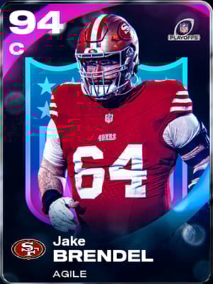 Jake Brendel Playoffs 94 OVR Madden NFL 26 - MUT.GG