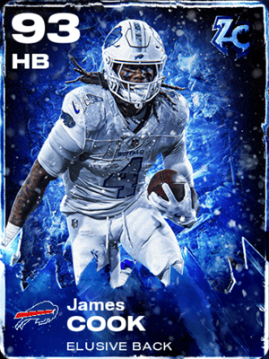 James Cook Zero Chill 93 OVR Madden NFL 26 - MUT.GG